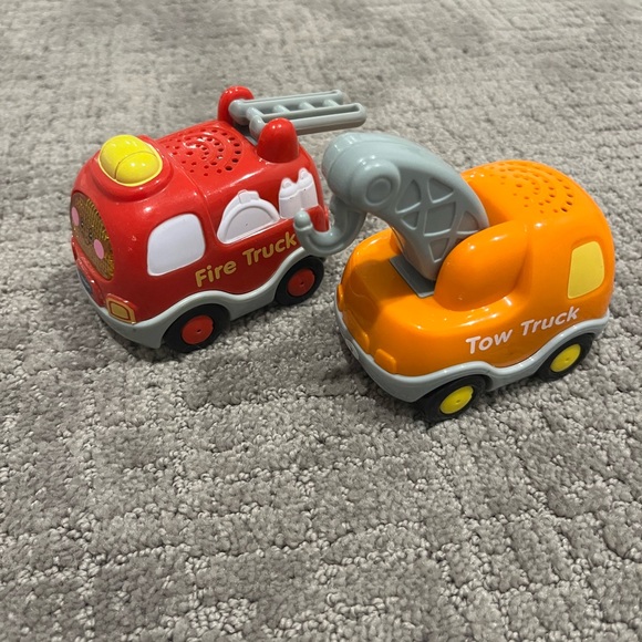Toys | Vtech Go Go Smart Wheels Red Fire Truck And Tow Trucktalking ...